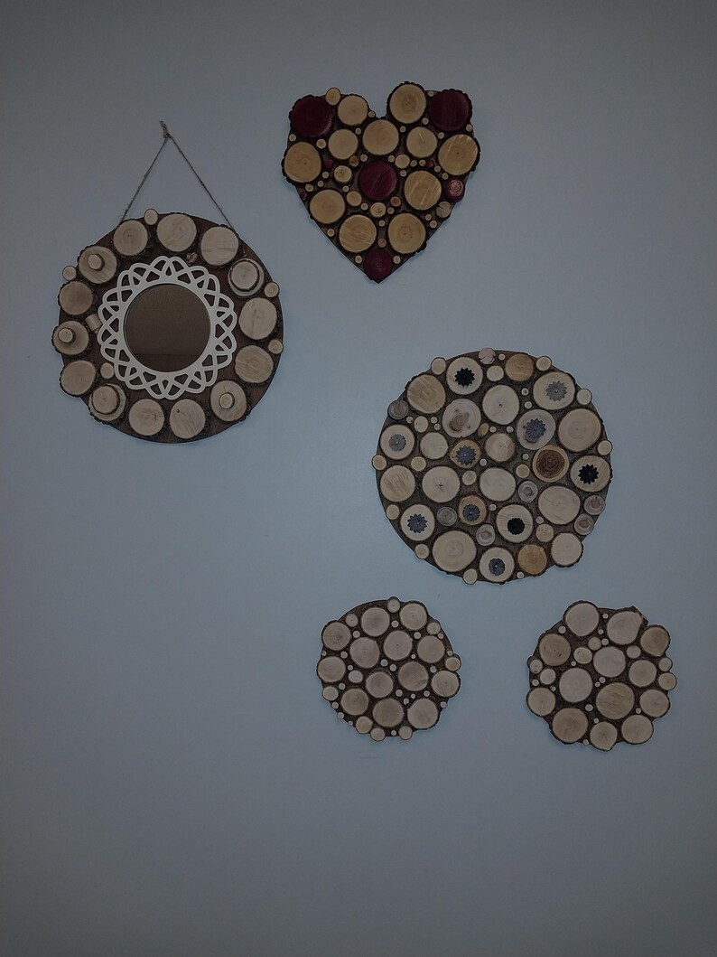Wood Circle Wall Decor Tree - Etsy