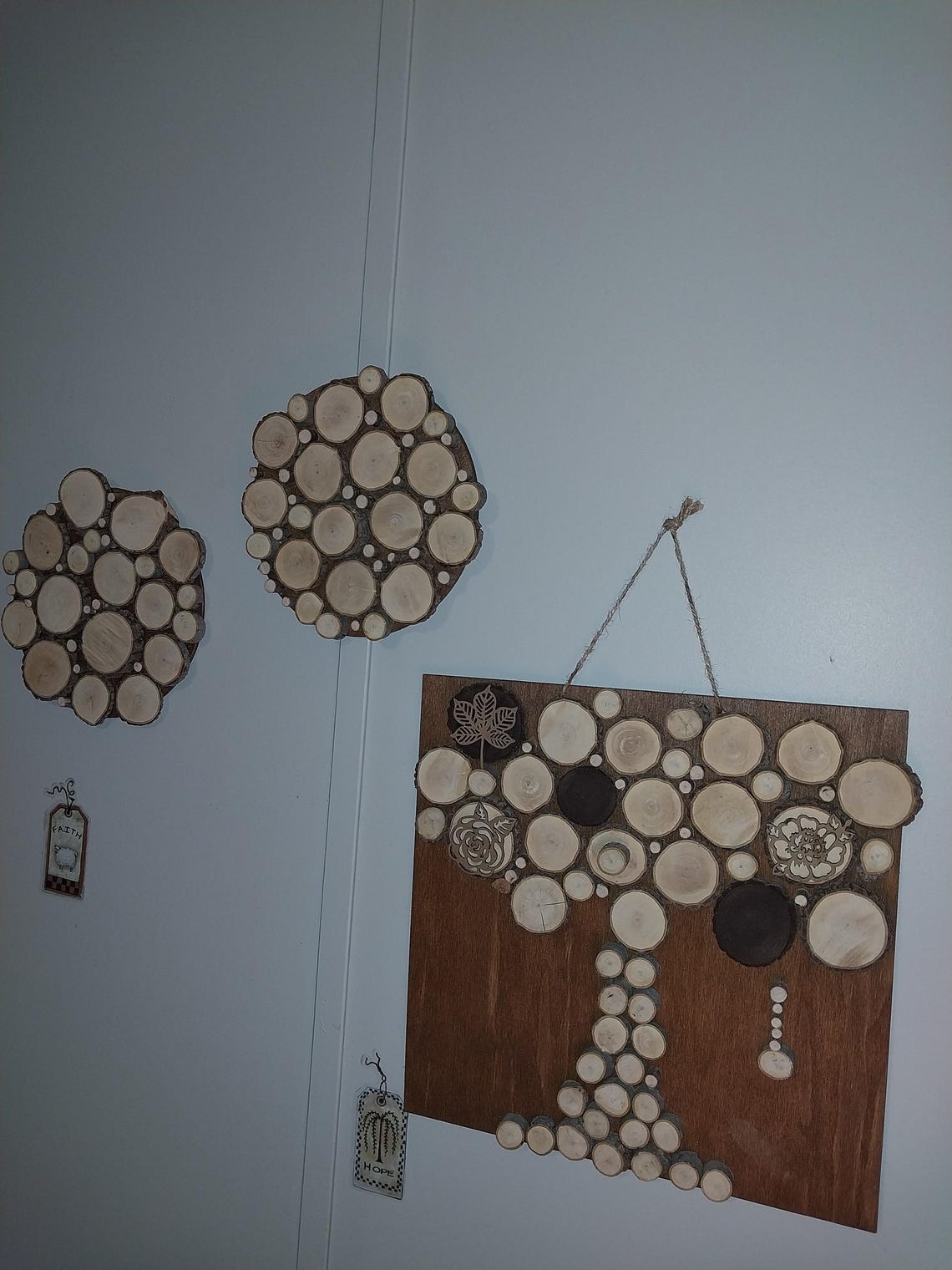 Wood Circle Wall Decor Tree - Etsy