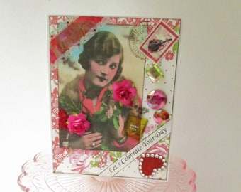 Victorian Style Card | Etsy