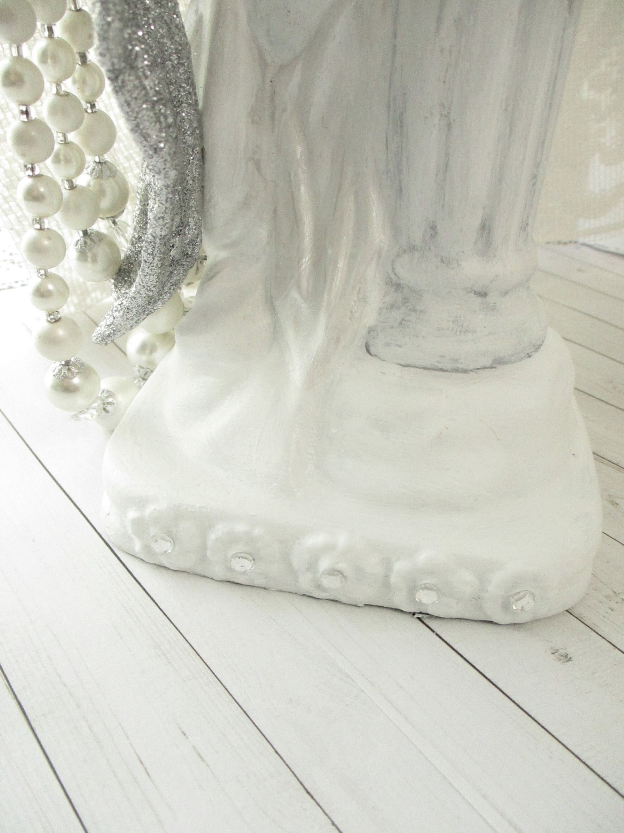 French Country Decorated Urn Statue Angel Crown Vintage French ...