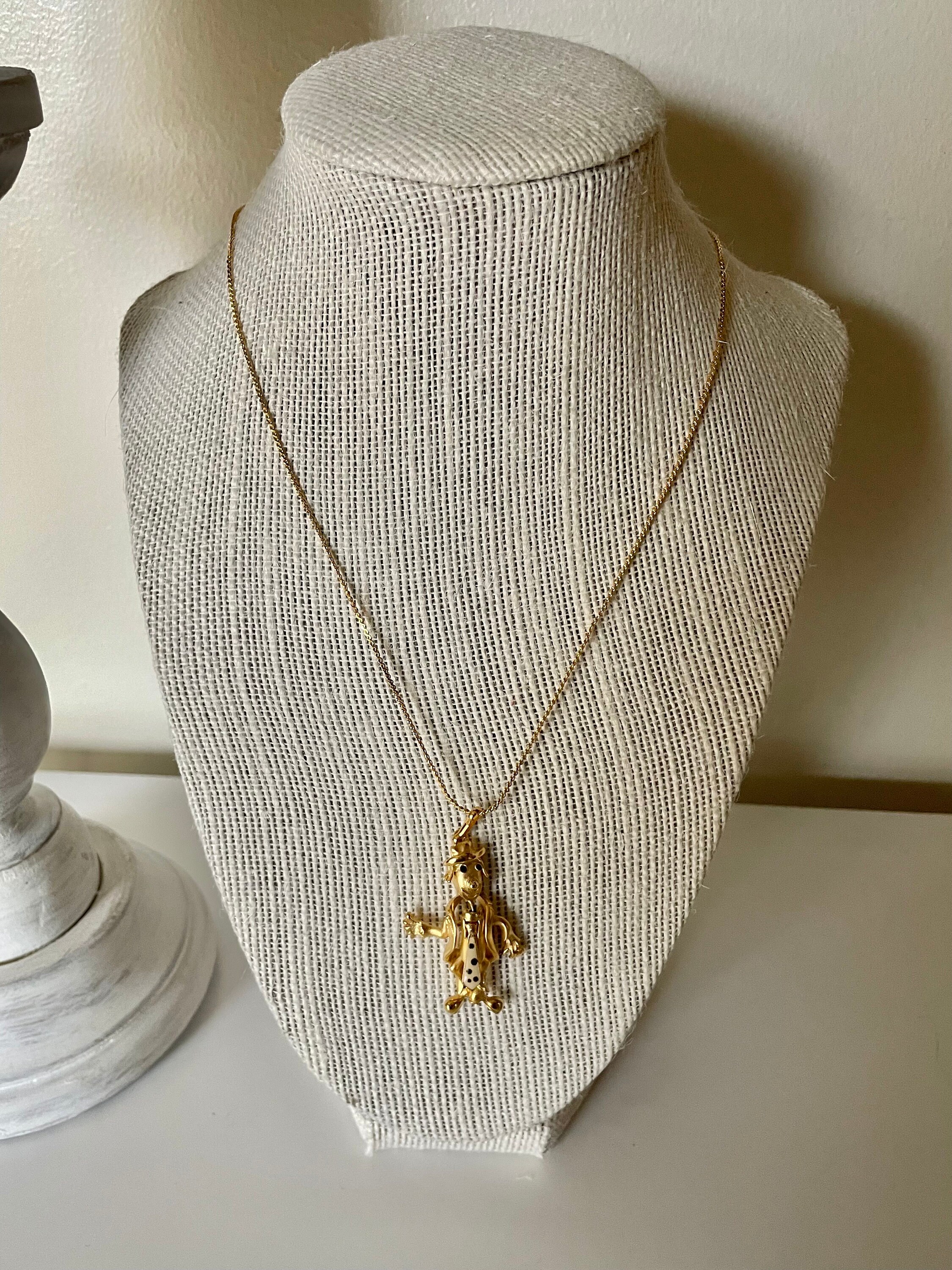 Circus Elegance: Vintage Fernando Originals Articulated Clown Necklace ...