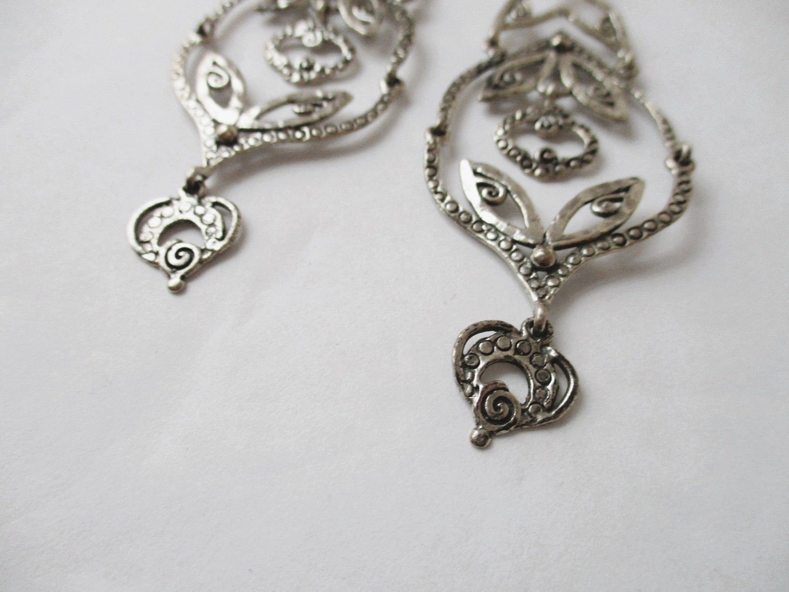 Noa Zuman Sterling Silver Dangling Earrings Vintage Dangling Pierced ...