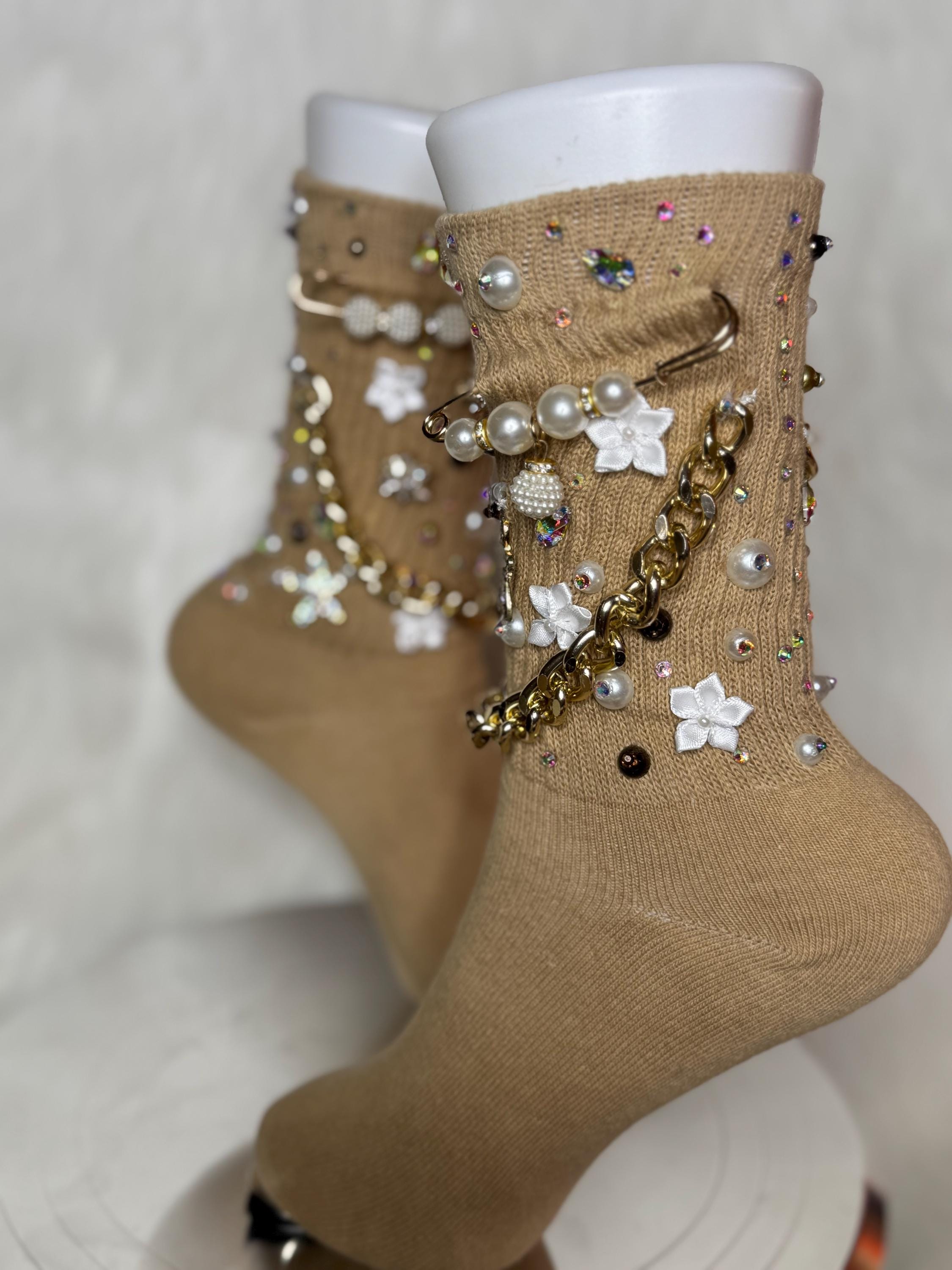 Junk Socks, Socks, Bling Socks, Custom Socks, Charm Socks, Jewel Socks ...