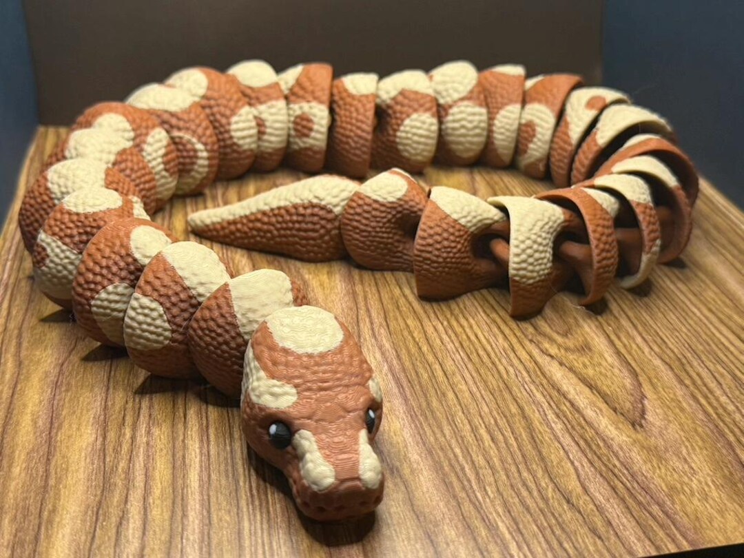Large Articluated 3D Printed Ball Python - Etsy
