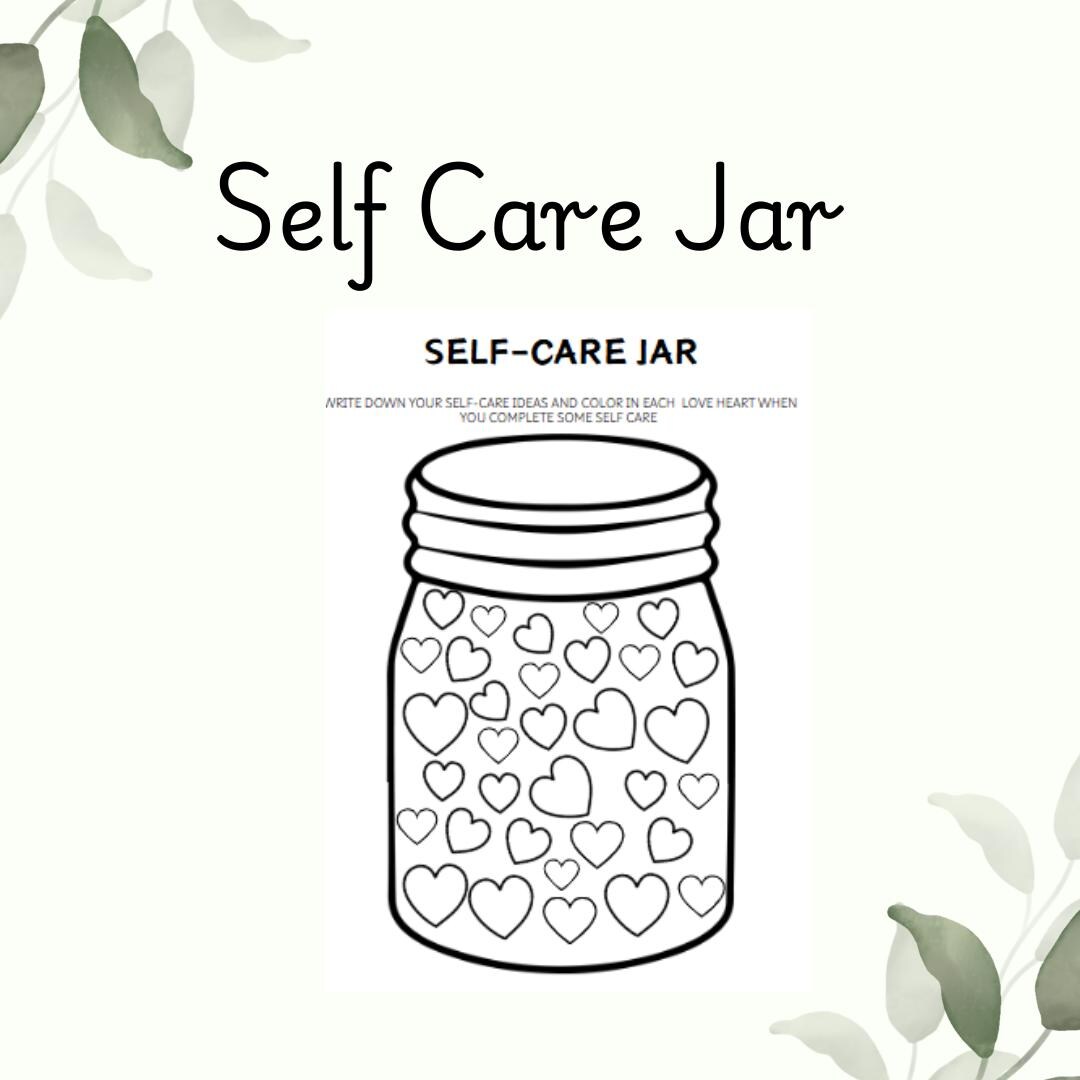 Self Care Jar - Self Care, Mental Health, Life Admin, Digital Download ...