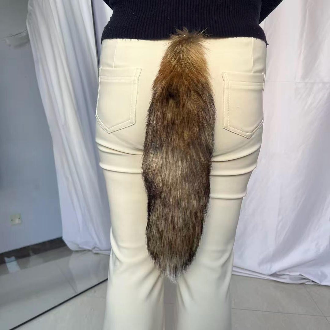 16" to 17" Fox Tails, Ethical Taxidermy Therian Tail Cosplay: Brown ...