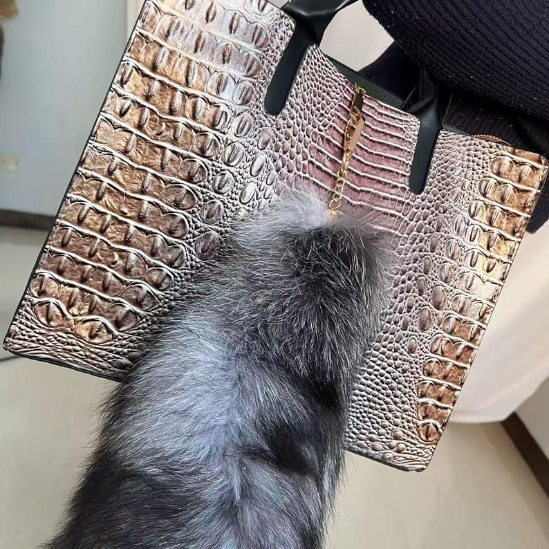 26" Fox Tails, Ethical Taxidermy Therian Tail Cosplay: Gray, Clip On ...
