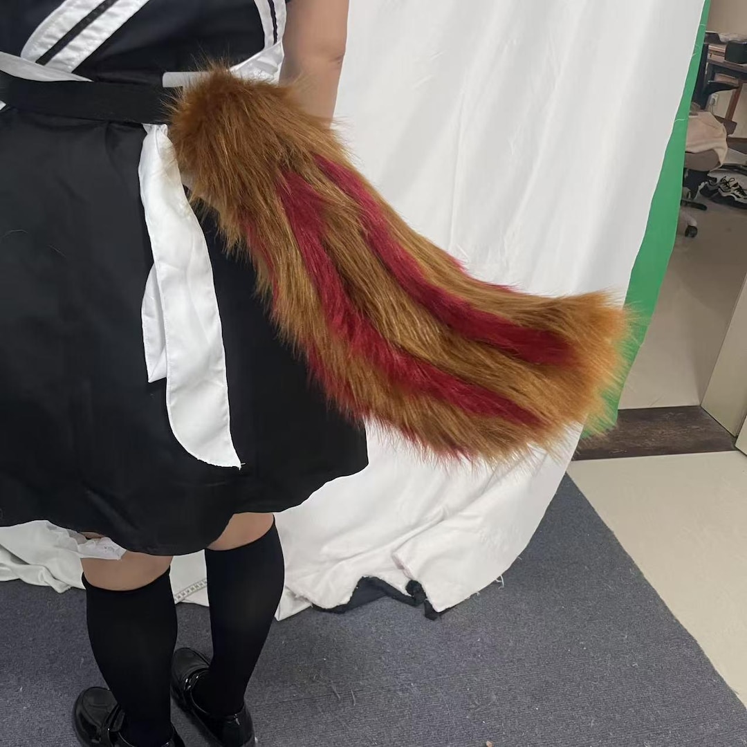 Custom Fox Tails Handmade 17“ Brown Faux Fur Cosplay Fox Tails ...