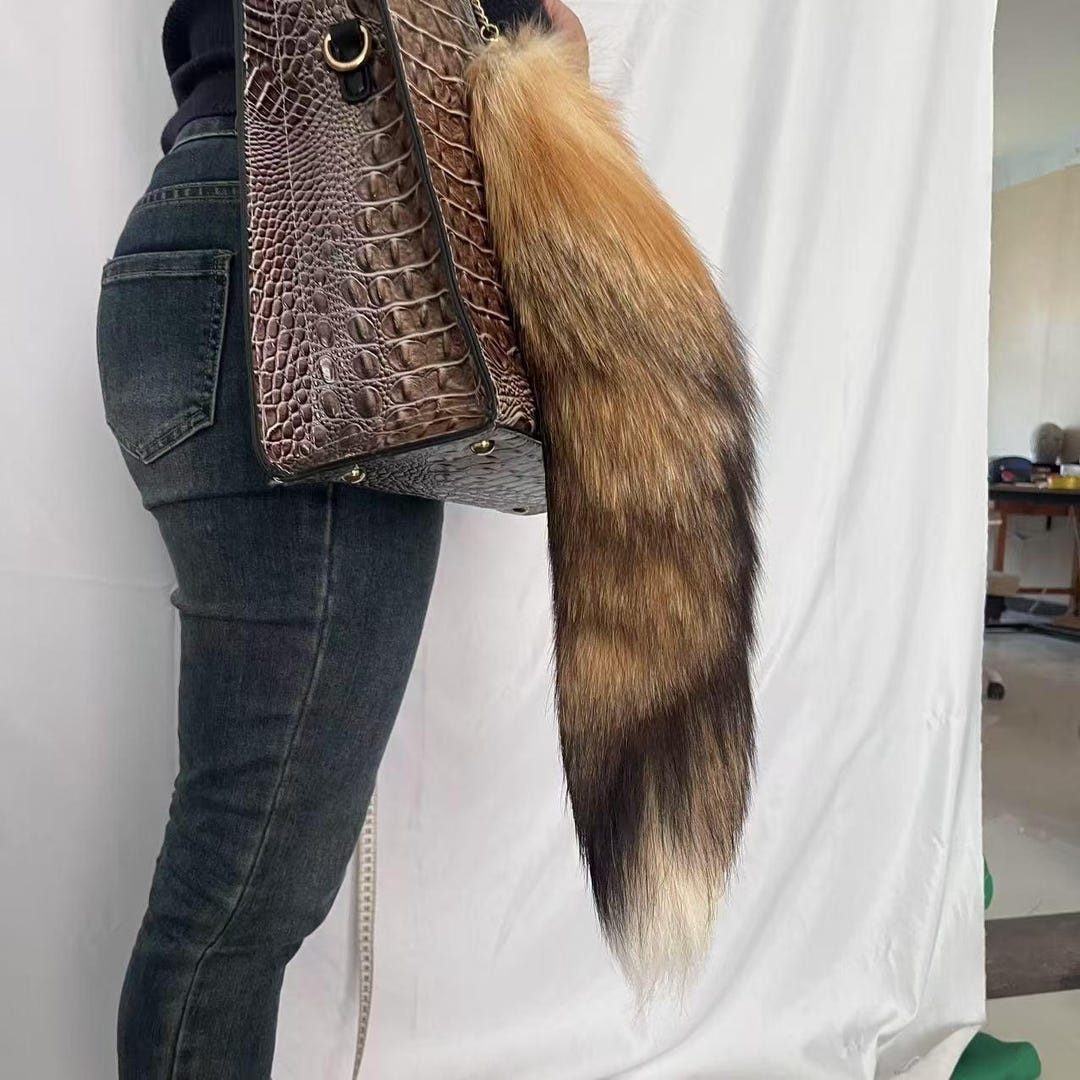 19“ Natural Fox Tails Cosplay Tails Fox Tails Brown Fox Tails Cosplay ...