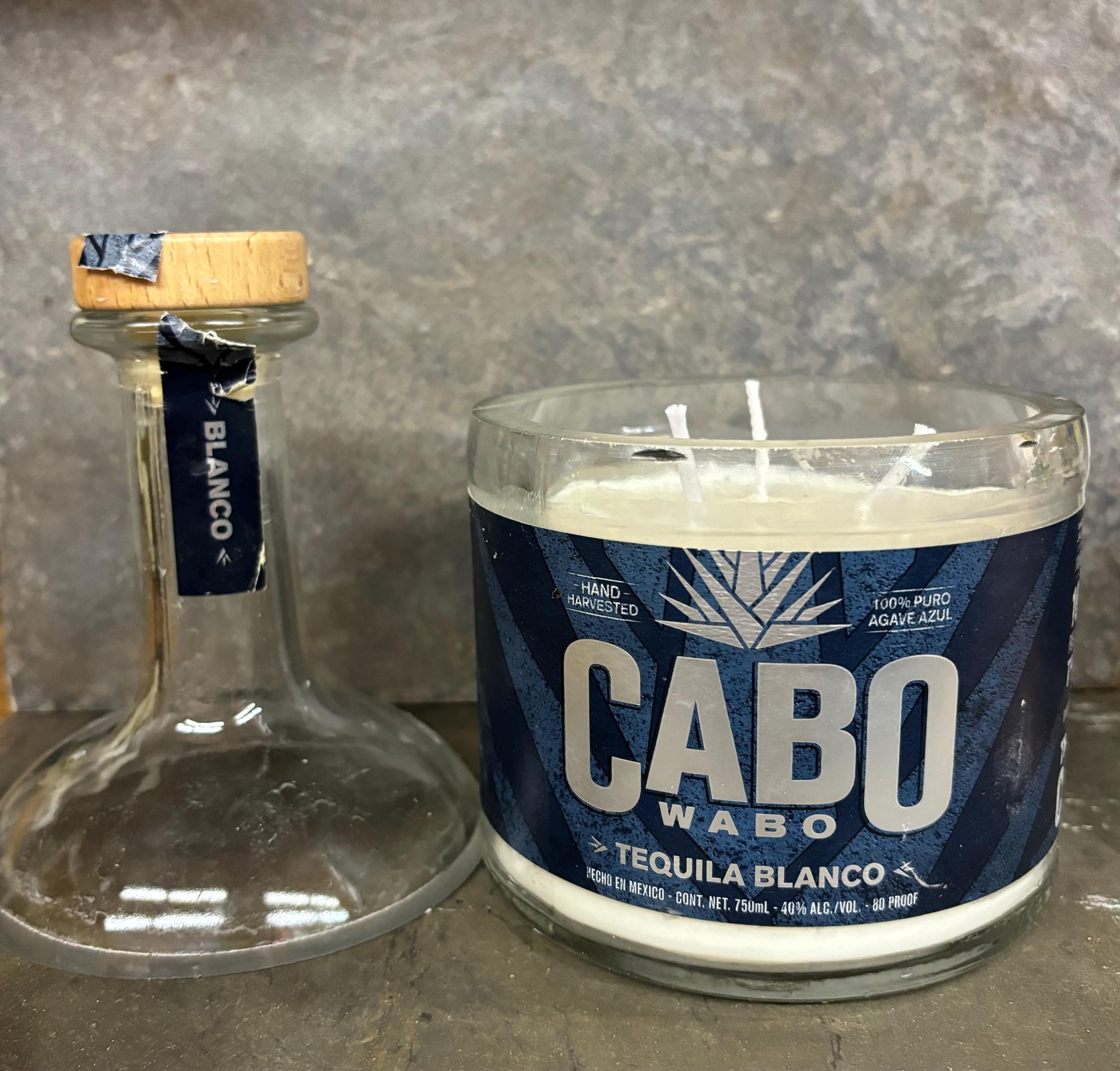 Handcrafted Premium Soy Wax Candles Poured Into Custom Cut Liquor ...