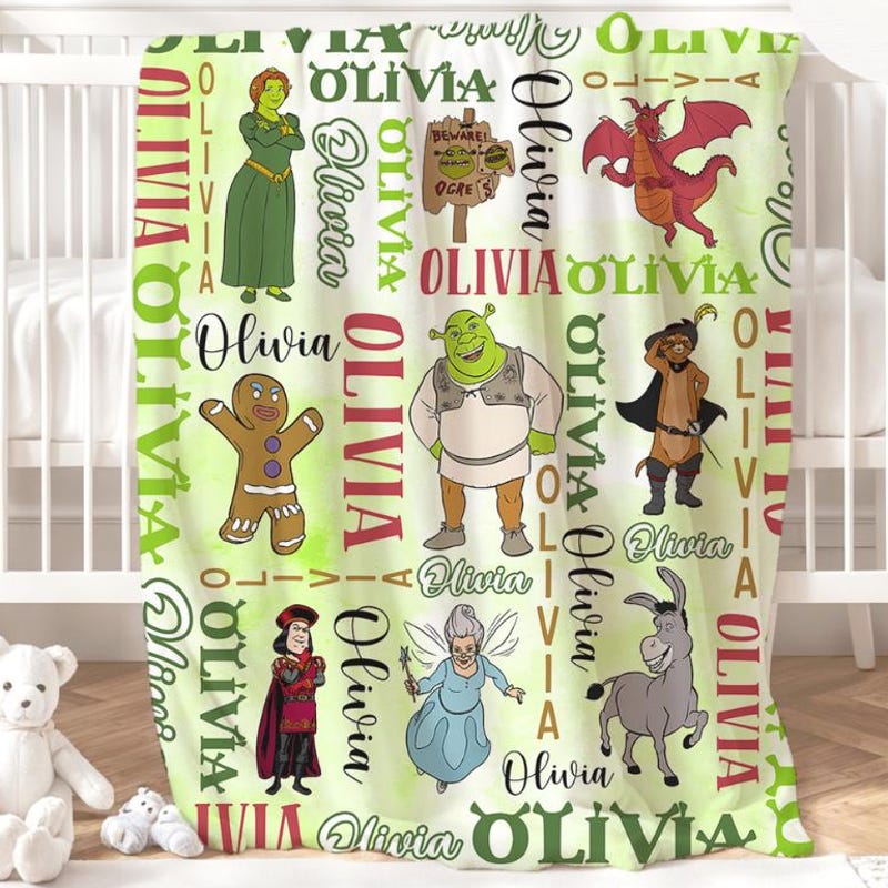 Shrek Babies Blankets - Etsy