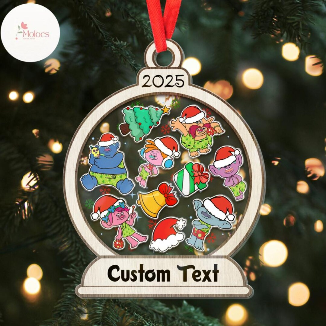 Personalized Trolls Christmas Ornaments, Trolls Band Together Queen ...
