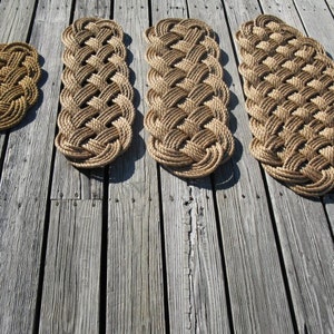 Large Nautical Manila Rope Mat 2275 - Etsy