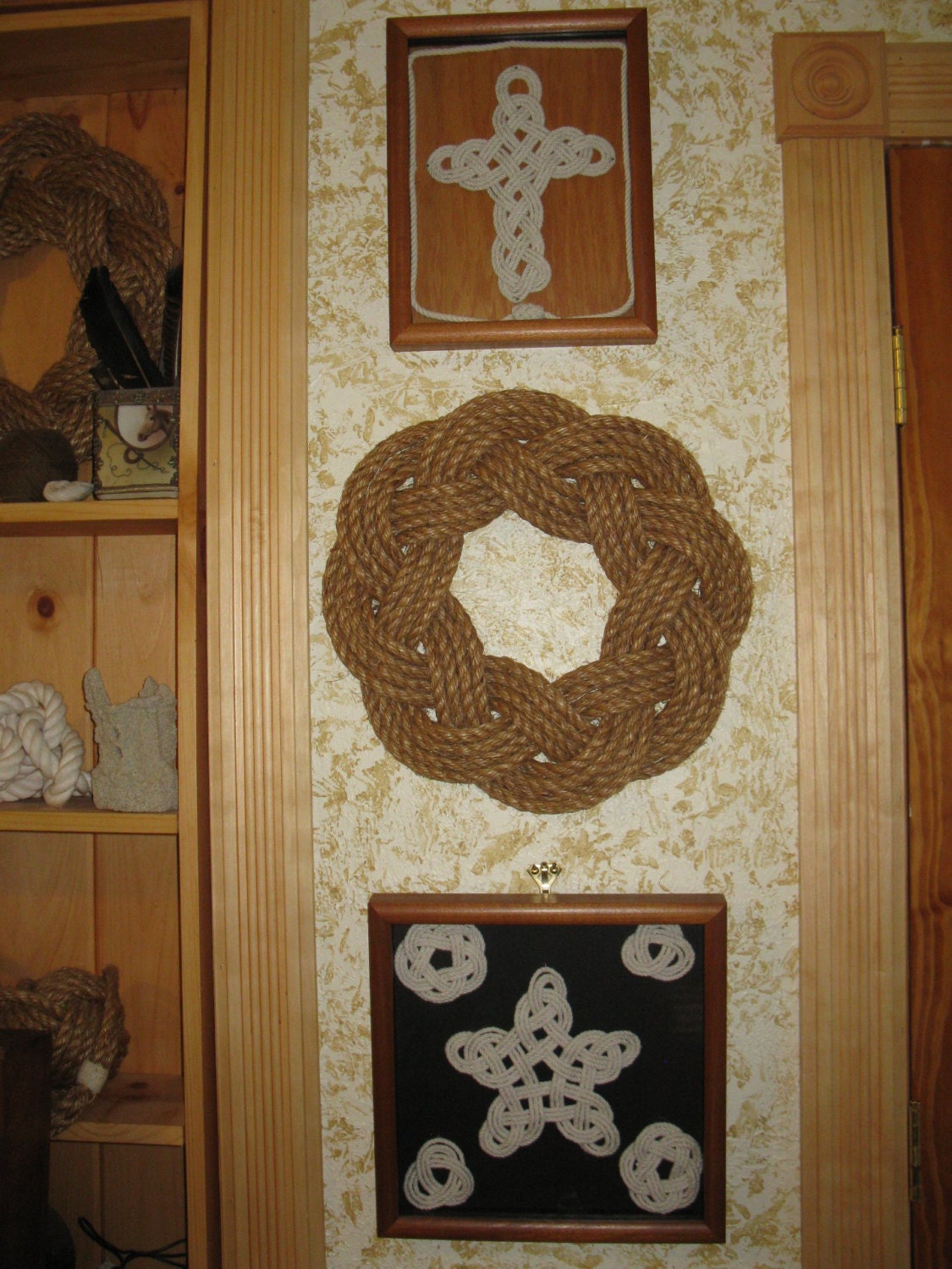 Sailor Knot Rustic Manila Rope Wreath - Etsy