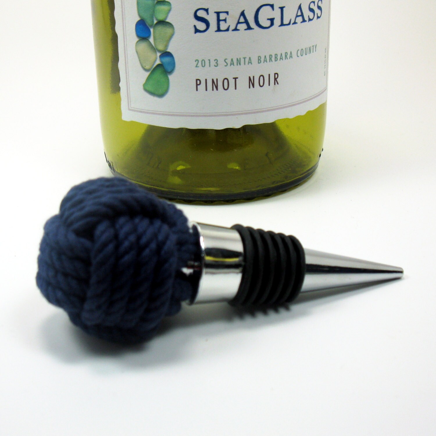 Nautical Monkey Fist Knot Bottle Stopper Navy Stopper for Wine - Etsy