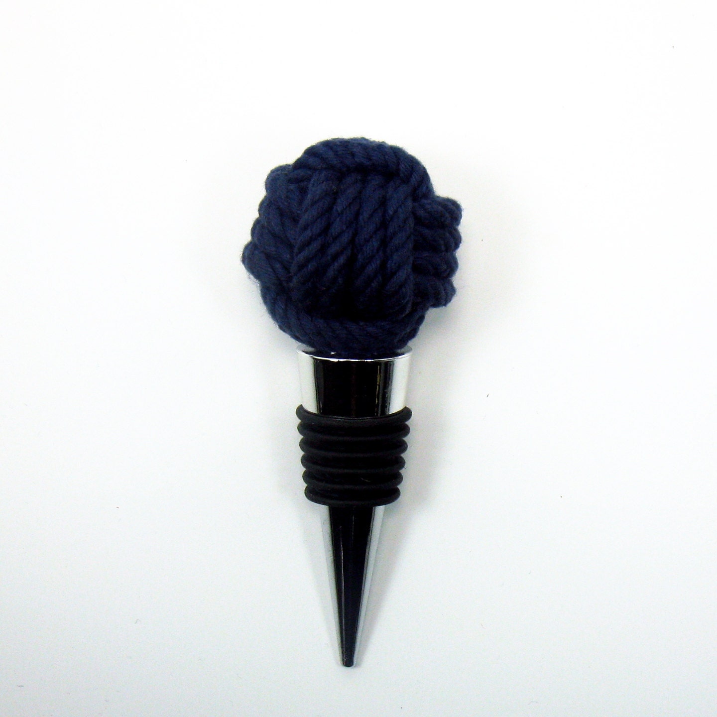 Nautical Monkey Fist Knot Bottle Stopper Navy Stopper for Wine - Etsy