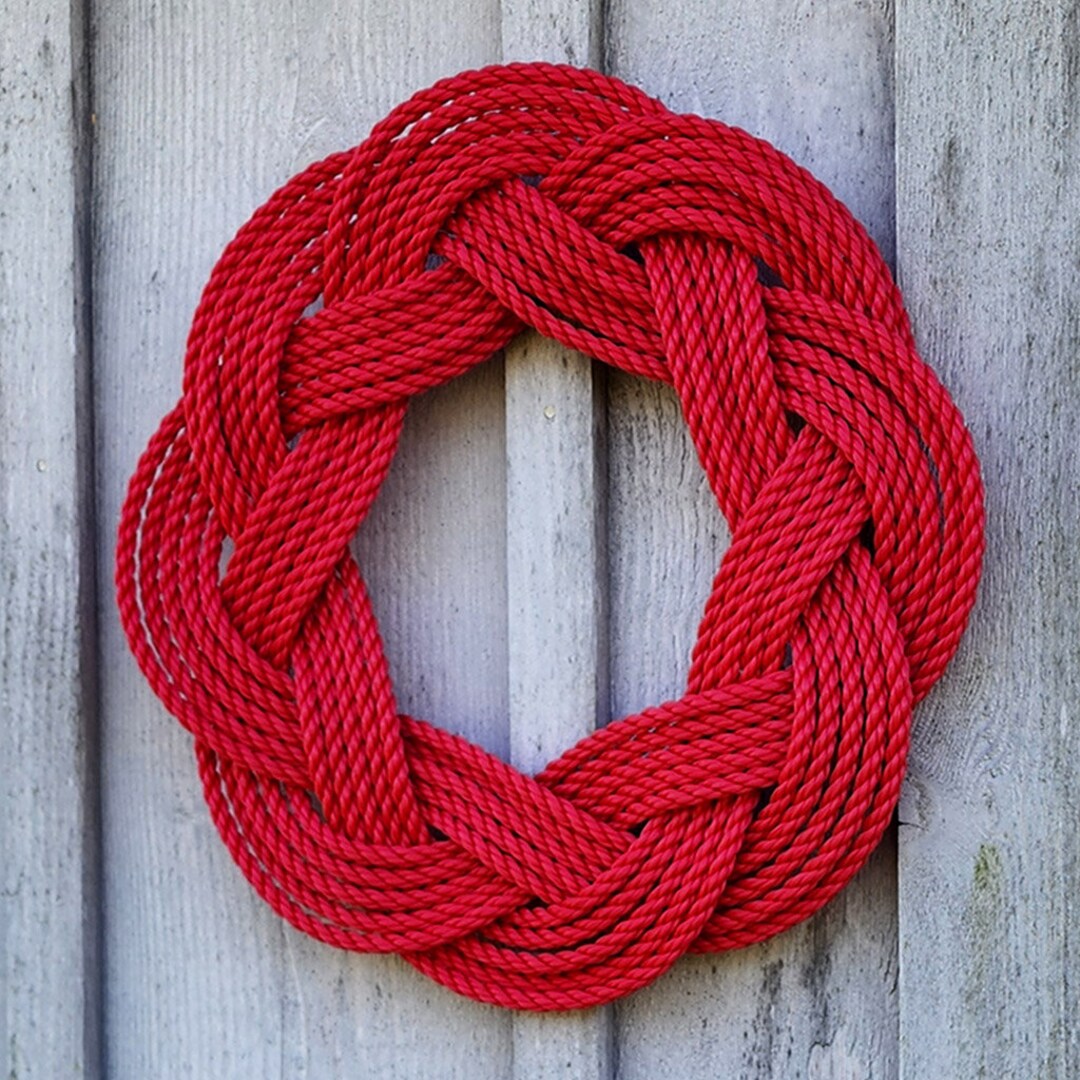 Sailor Knot Lobster Rope Wreath - Red - Etsy