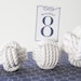 Nautical Wedding Rope Table Number Knots 5 Across No Roll Style Pack of ...