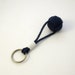 Navy Blue Keychain Cotton Monkey Fist Key Chain With Whip and - Etsy