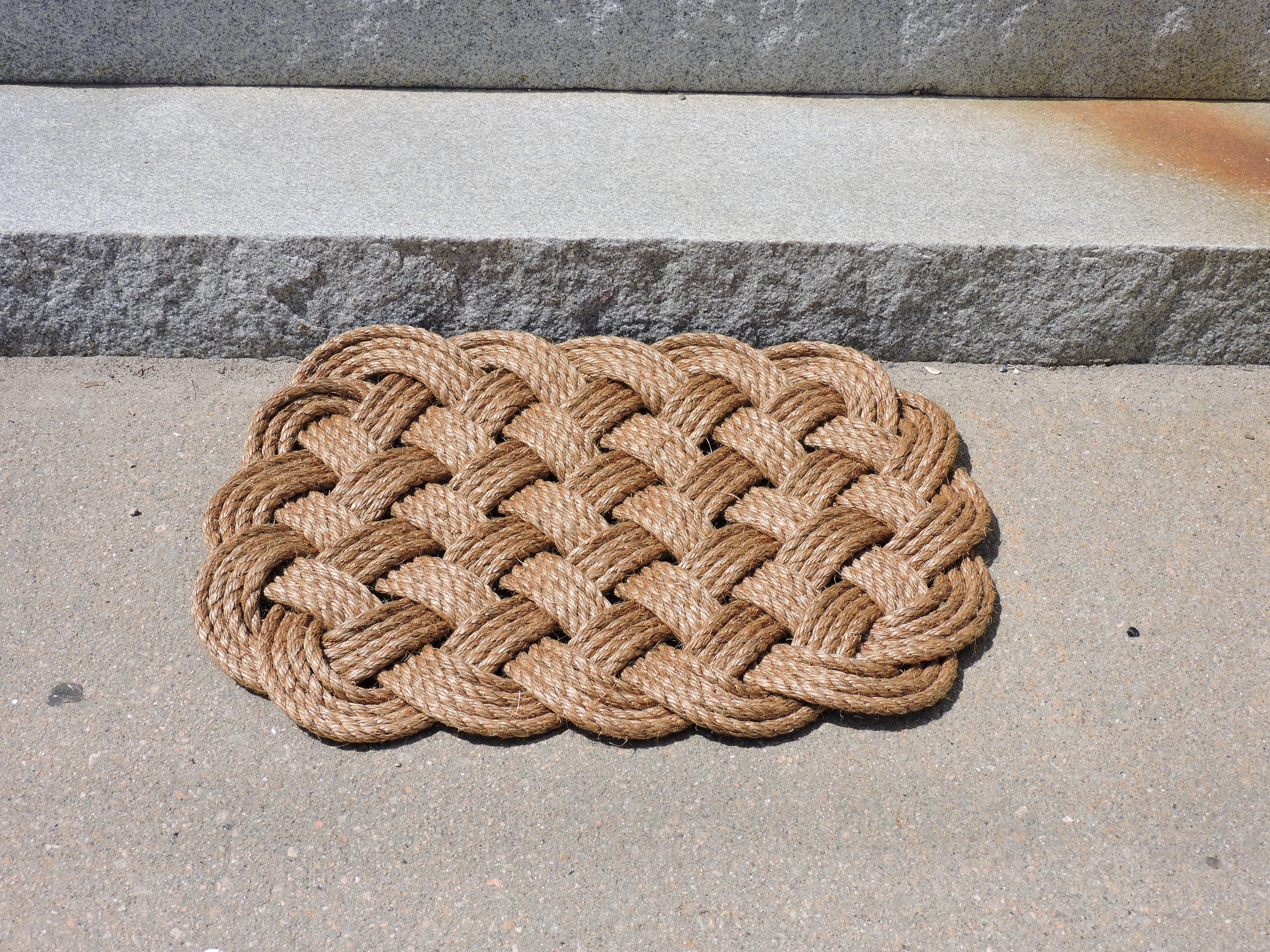 Nautical Manila Rope Door Mat Rug Square | Etsy