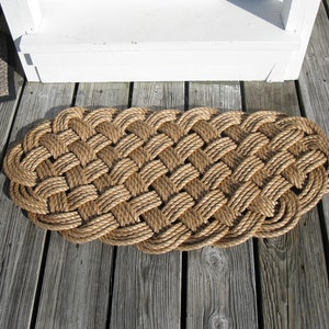 Large Nautical Manila Rope Mat 2275 - Etsy