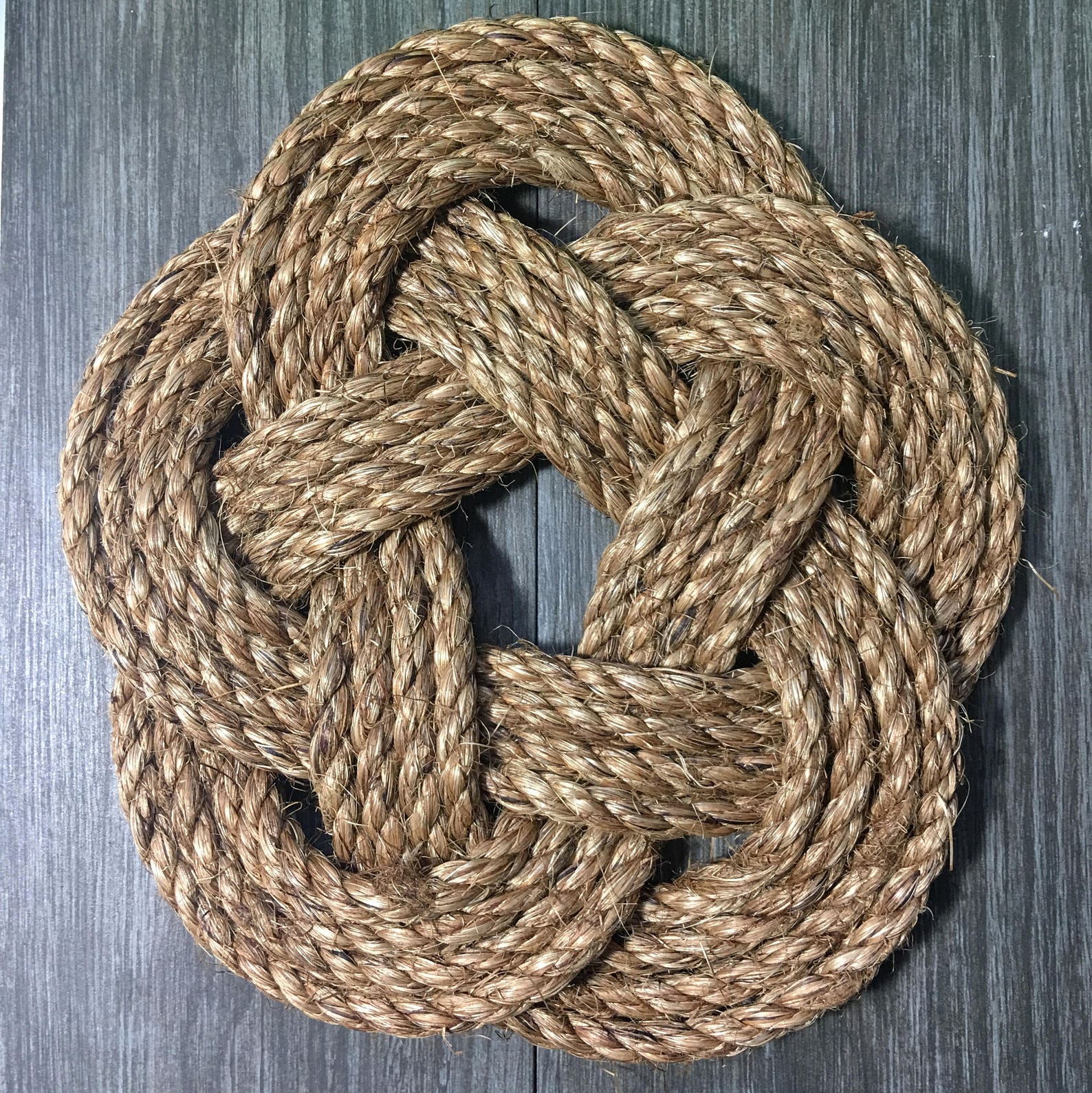 Nautical Manila Woven Turks Head Trivet or Hot Pad - Etsy