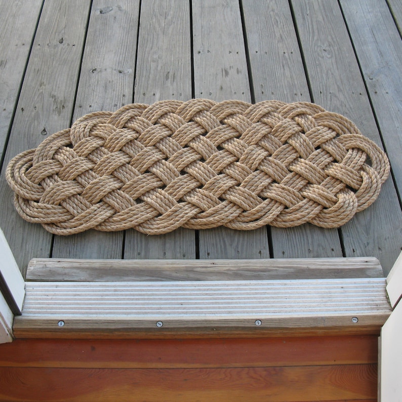 Large Nautical Manila Rope Mat 2275 - Etsy