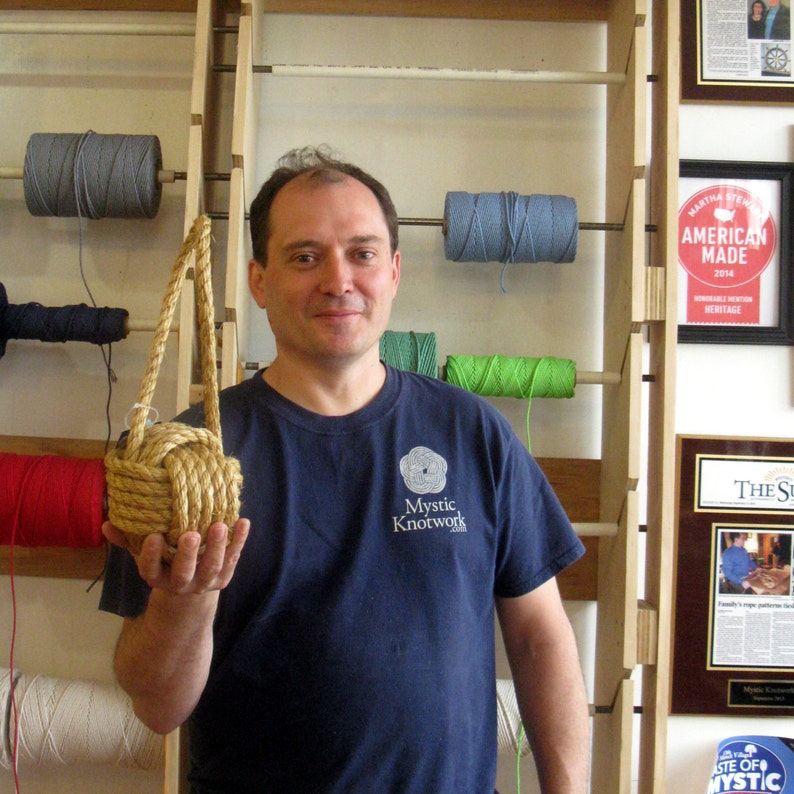 Nautical Manila Monkey Fist Door Stop - Etsy