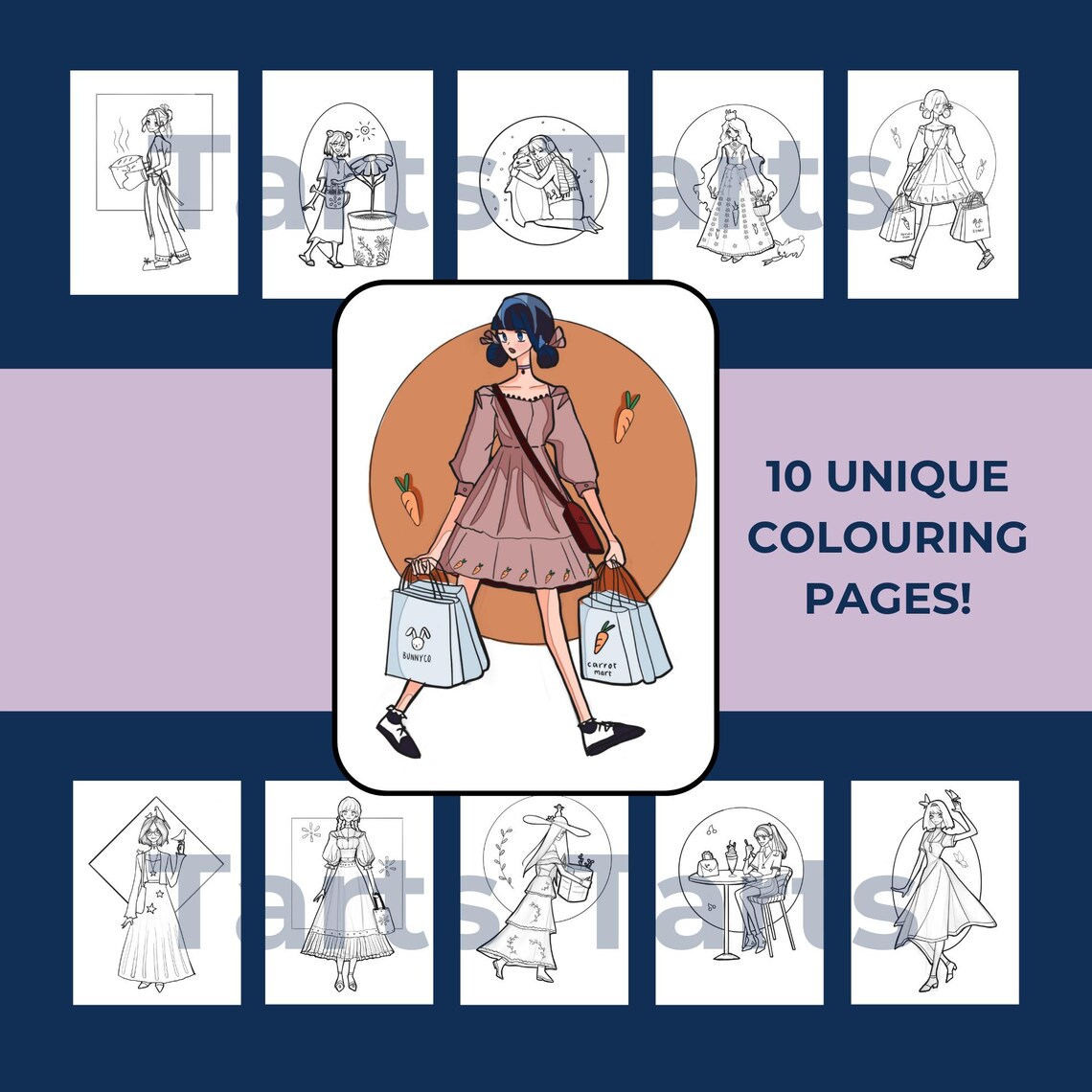 Coloring Book PNG Digital Download, Digital Drawing Color Book Pages ...