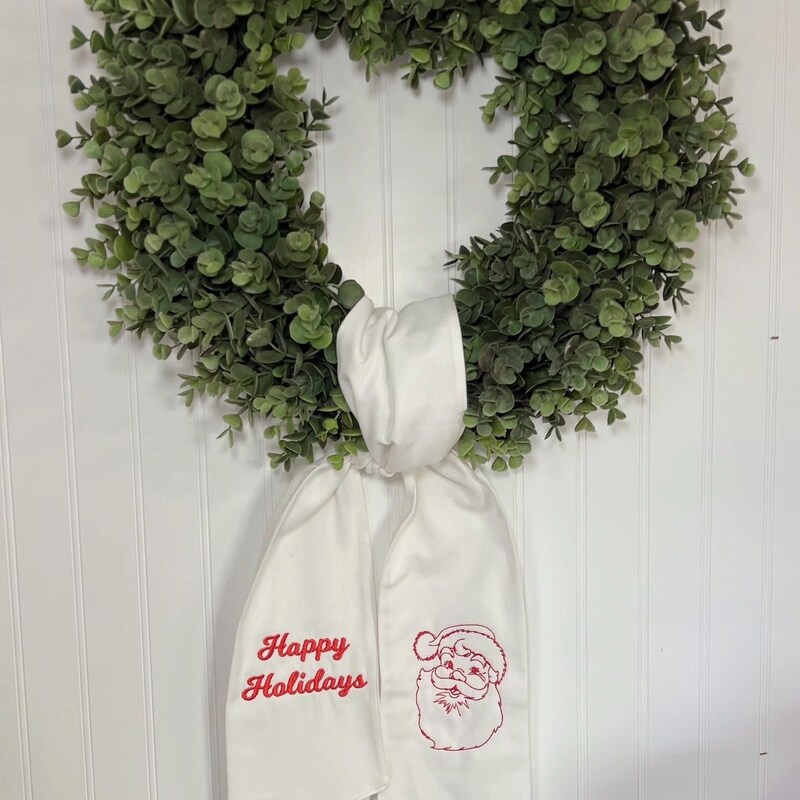 Pink Santa Wreath Sash - Etsy