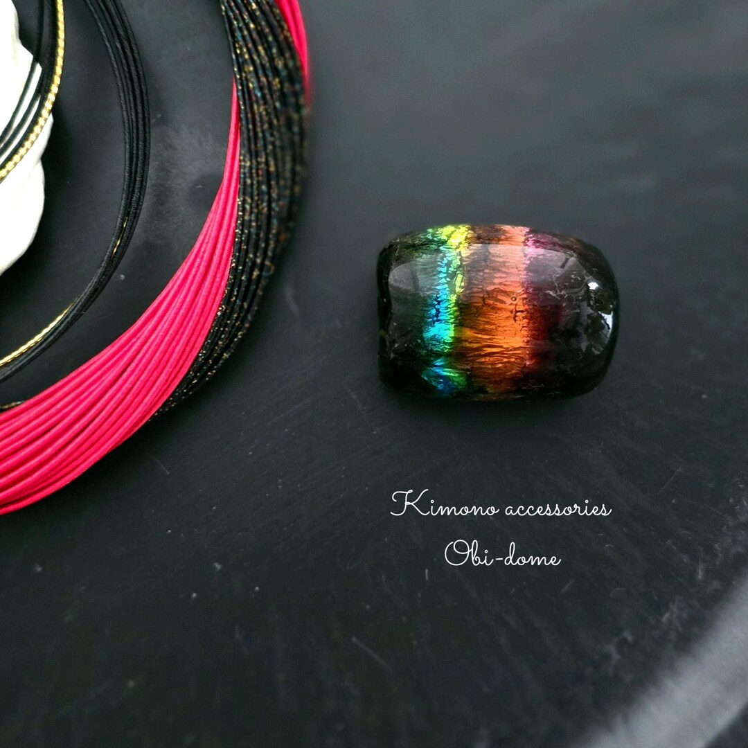 Japanese Handmade Glass Kimono Obi-dome | Japan Vintage Kimono ...