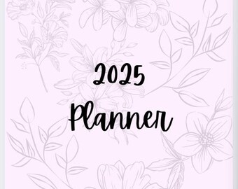 Digital Purple 2025 Planner - Etsy