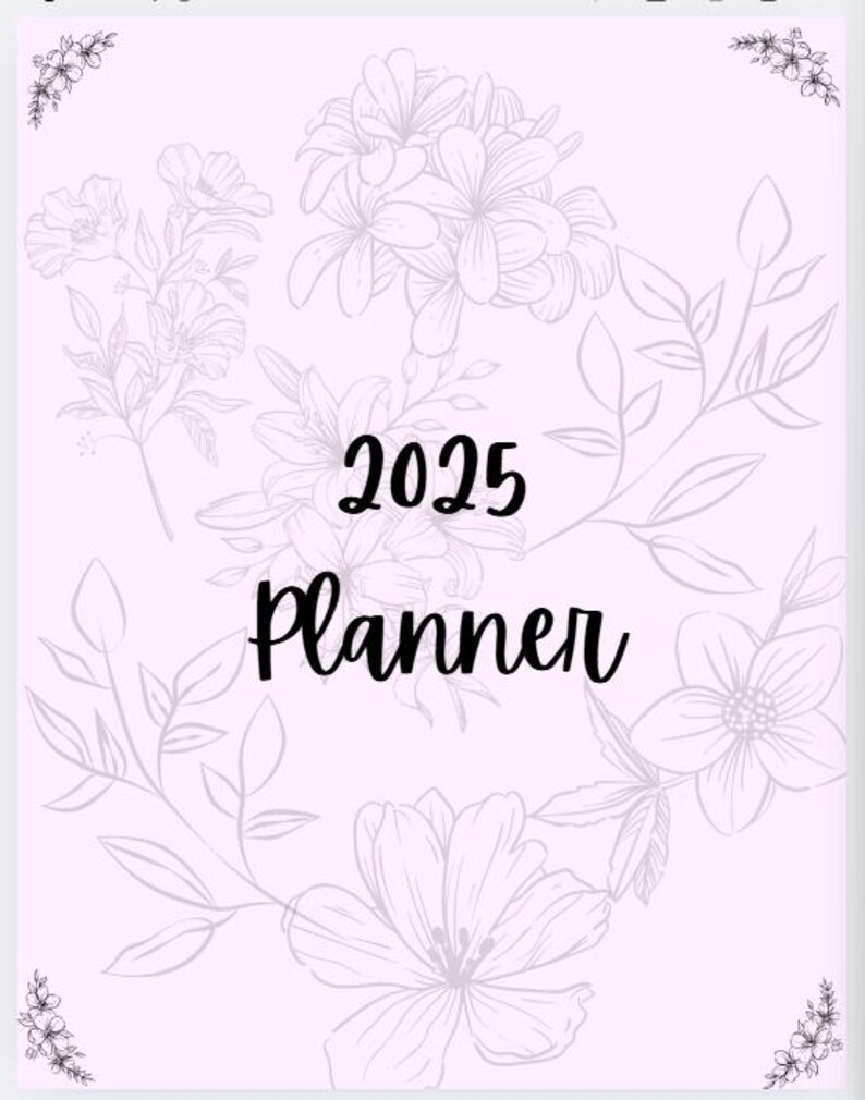 Digital Purple 2025 Planner - Etsy