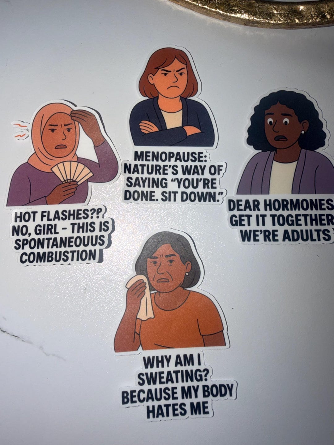 Funny Menopause Perimenopause Stickers| Midlife Humor Stickers for ...