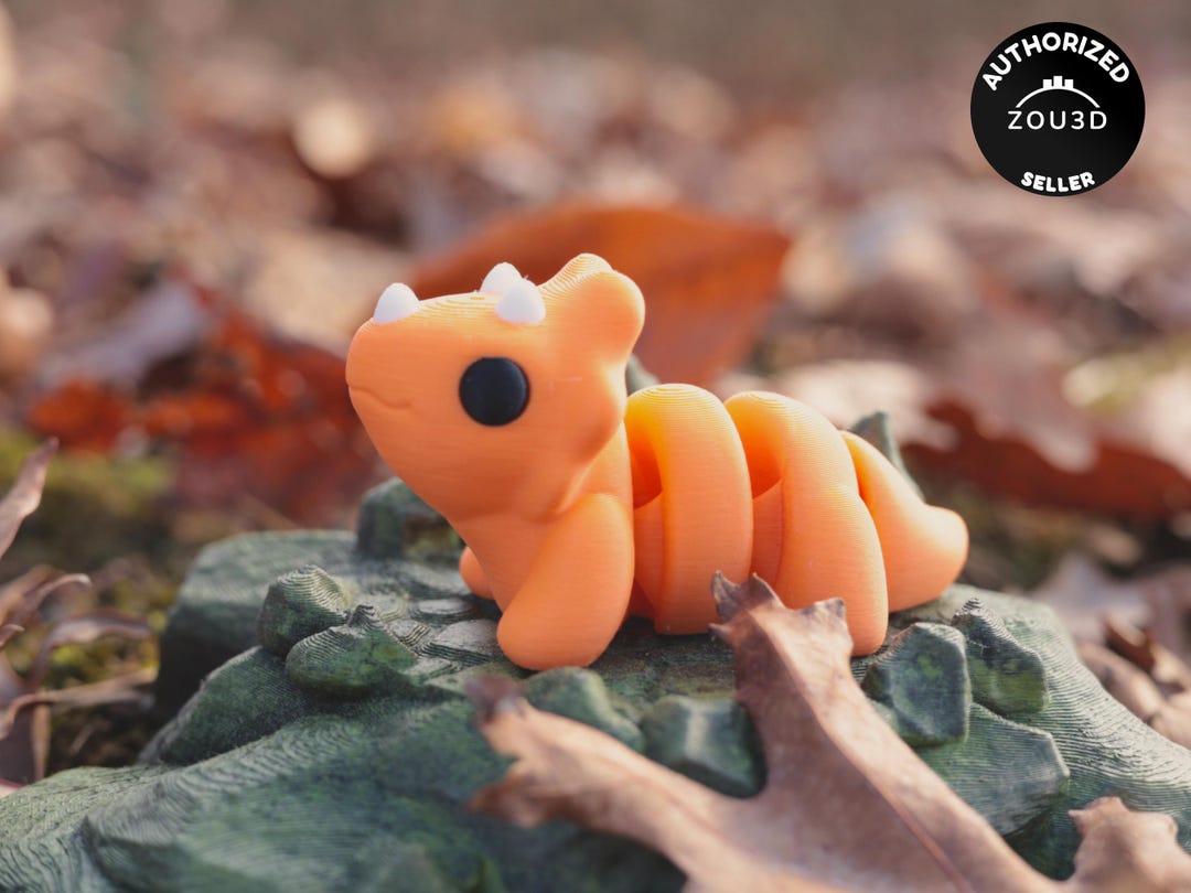Adorable 3D Printed Triceratops - Colorful Dino Decor by Chrisbee ...