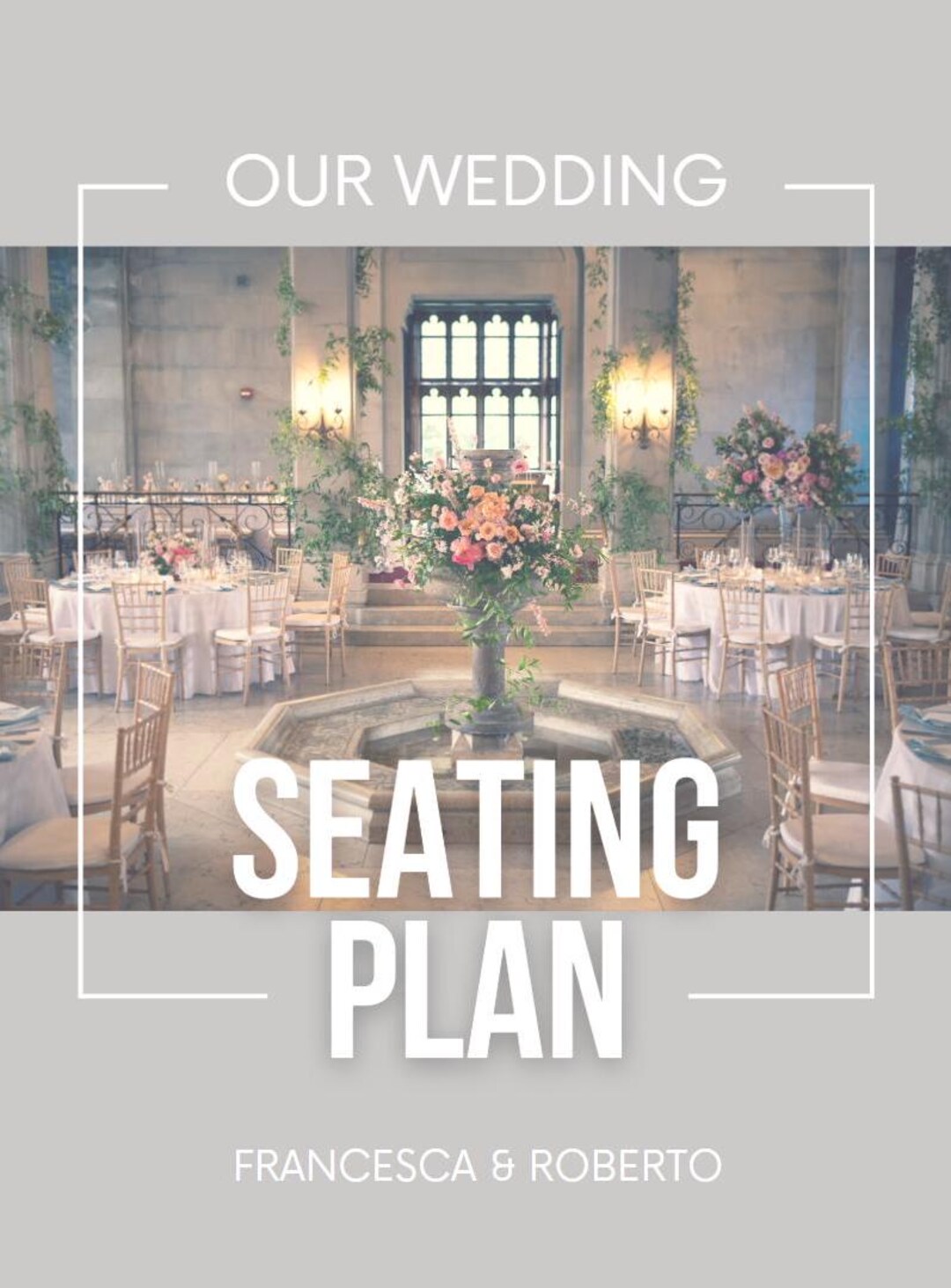 Wedding Seating Plan Template-digital Download - Etsy