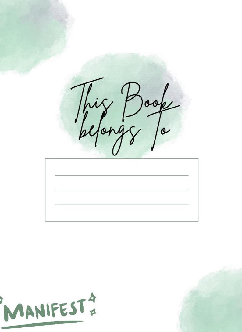 Manifestation Journal Digital Download - Etsy