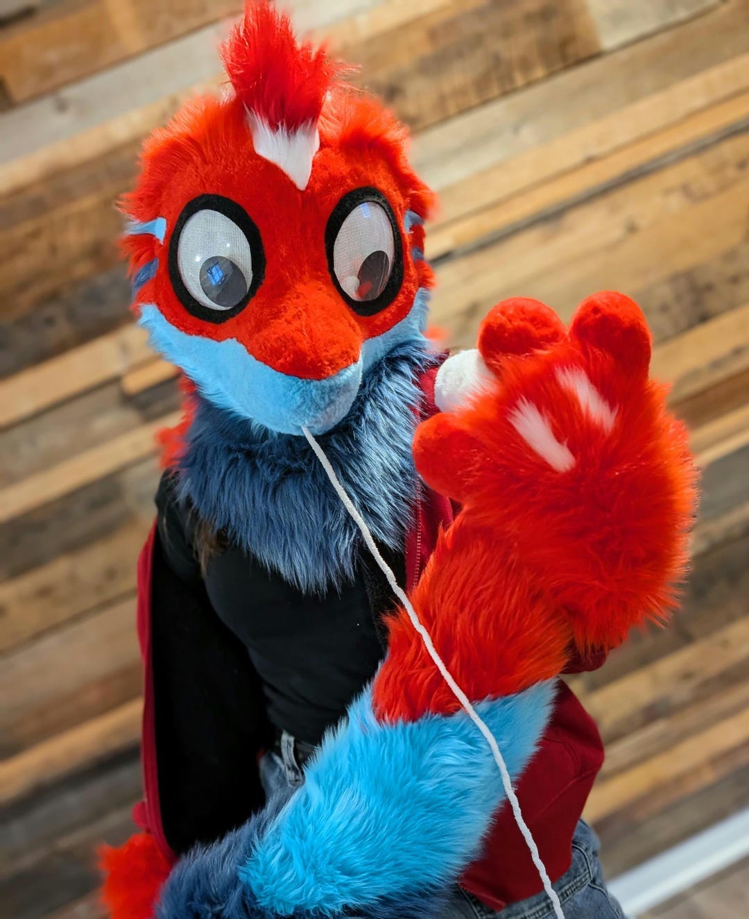 Worm on a String Mini Partial Fursuit | Head, Tail & Paws - Etsy