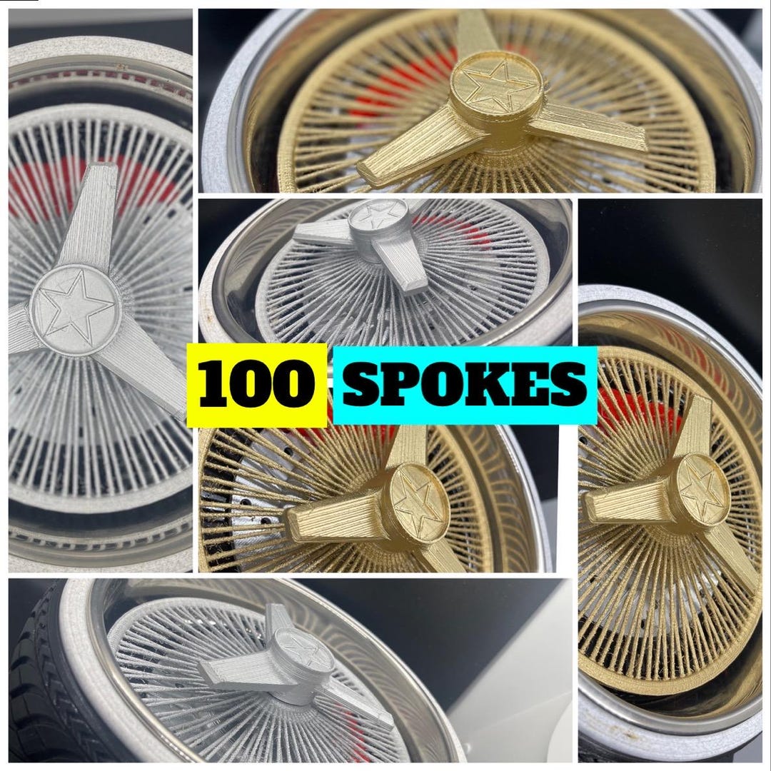 100 Spokes 3D Printed Wheel Insert for Ride-on Car - Etsy