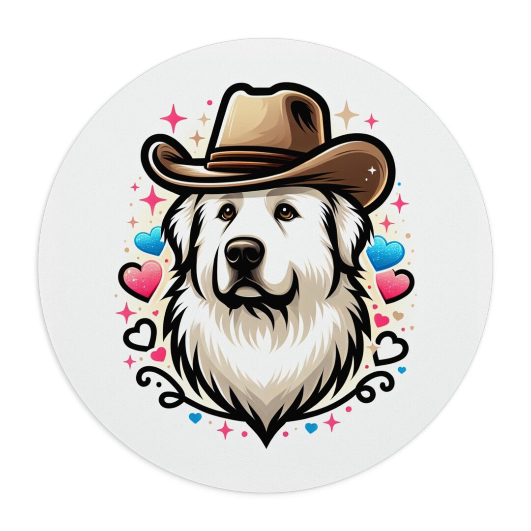 Great Pyrenees Western Mouse Pad - Etsy