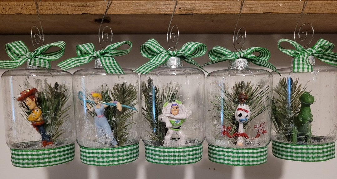 Toy Story Woody Buzz Light Year Bo Peep Forky Rex Set 5 Christmas Tree ...