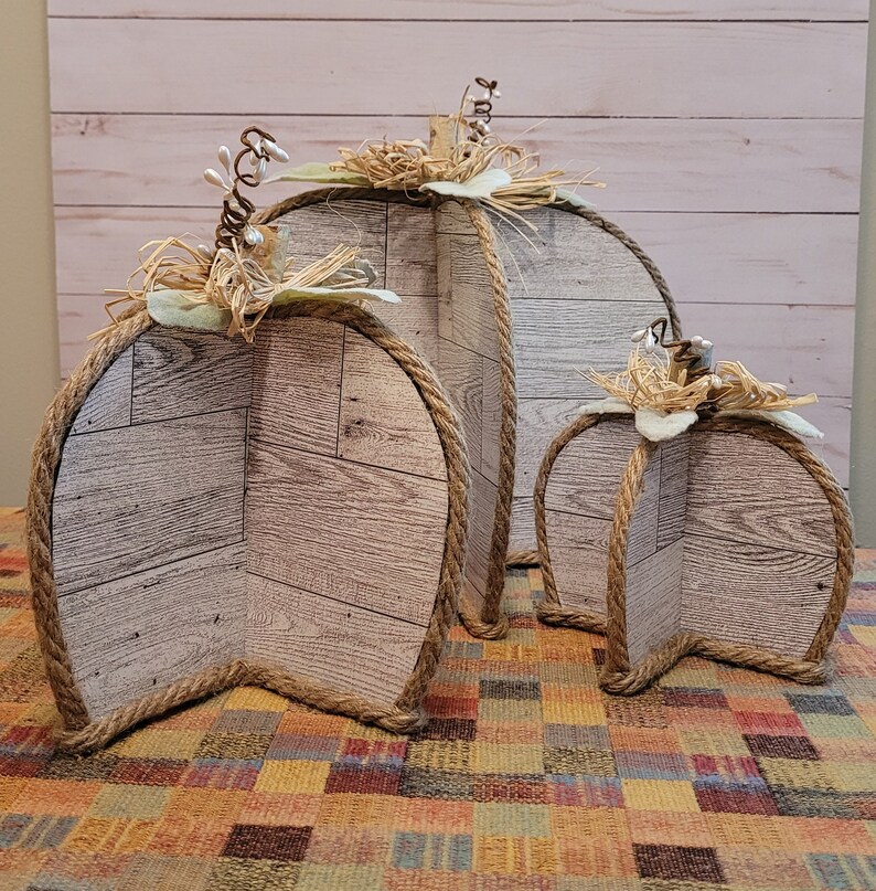 Gorgeous Rustic Nautical Beachy Woodland Cabin Pumpkin Fall 3 Piece Set ...