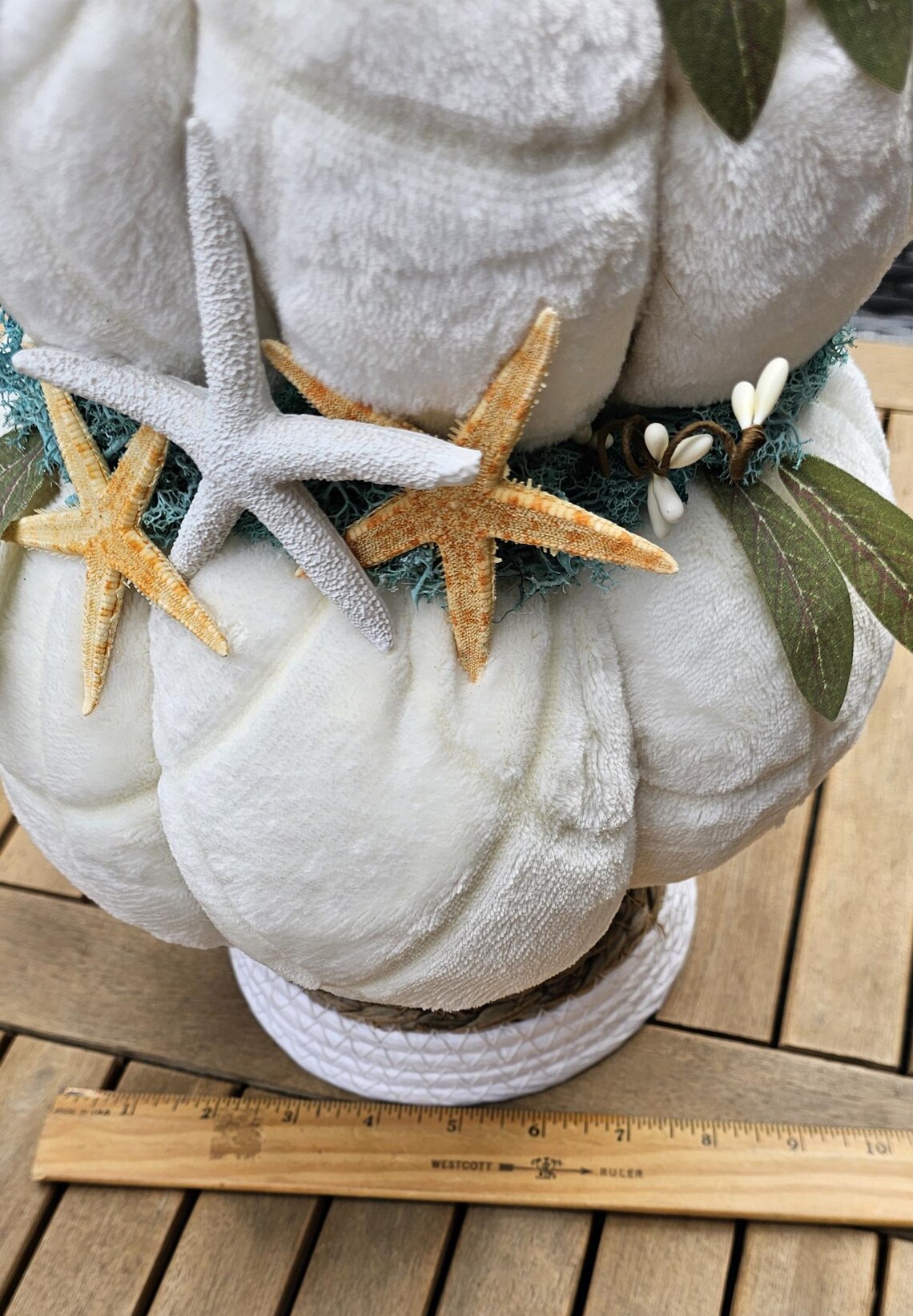 Topiary Star Fish Beachy Ocean Triple Pumpkin Fall Halloween ...