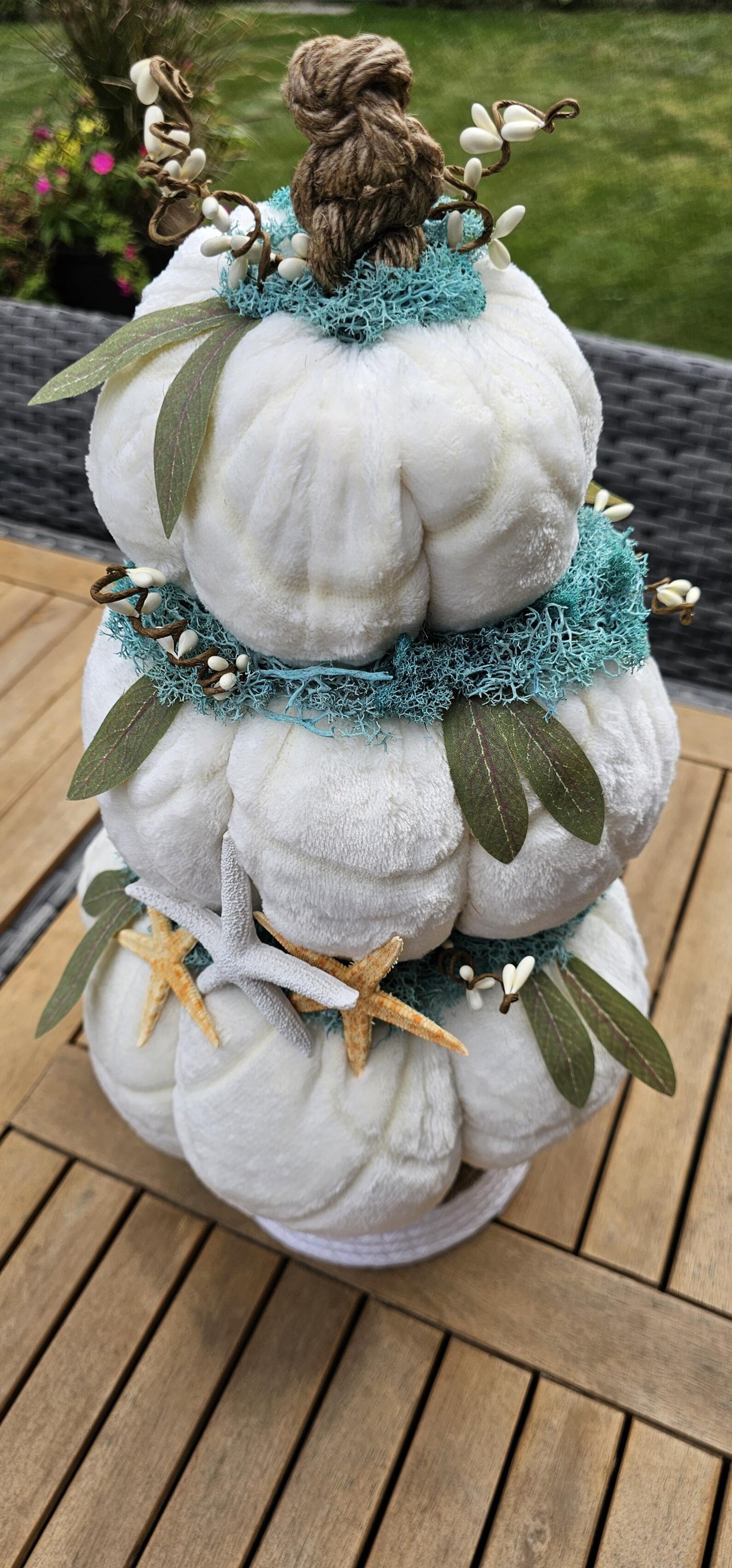 Topiary Star Fish Beachy Ocean Triple Pumpkin Fall Halloween ...