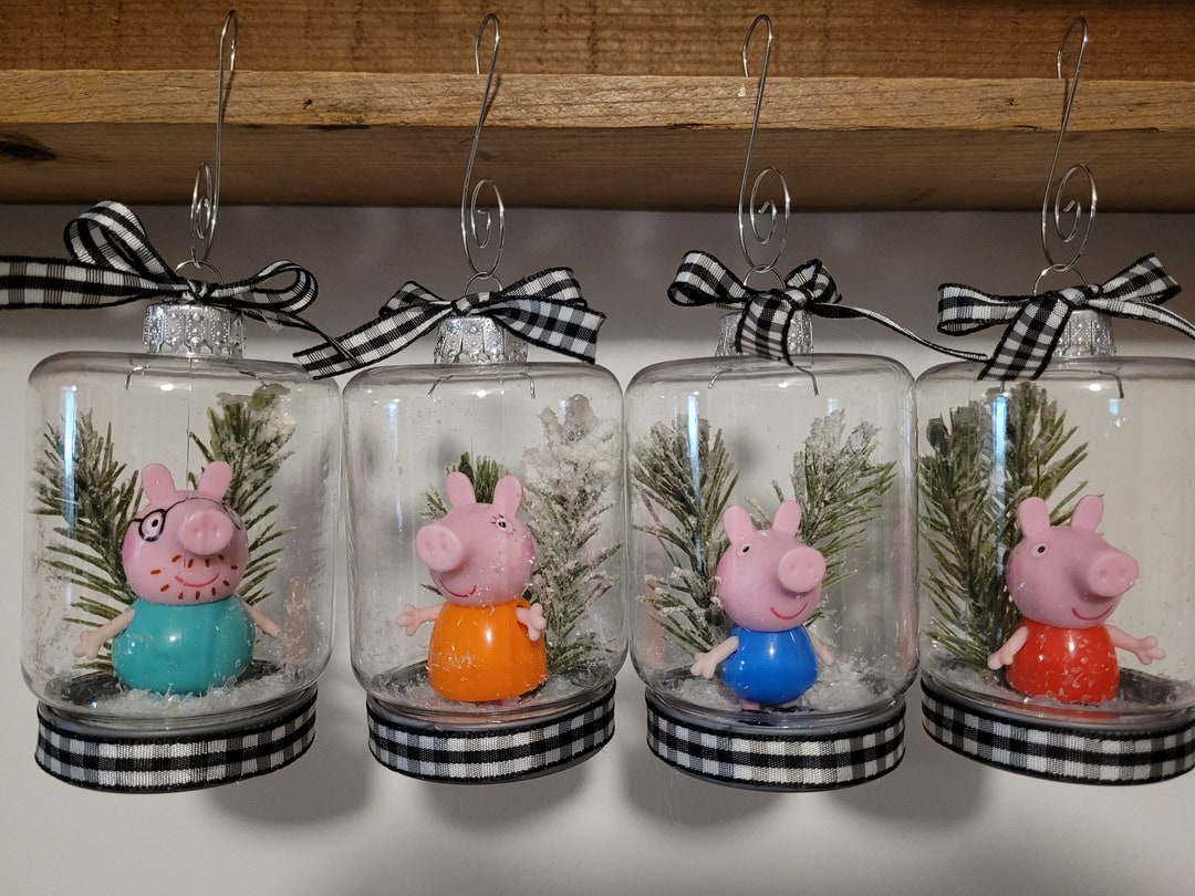 Peppa Pig Family Daddy Mummy George Peppaadorable Set 4 Christmas Tree ...