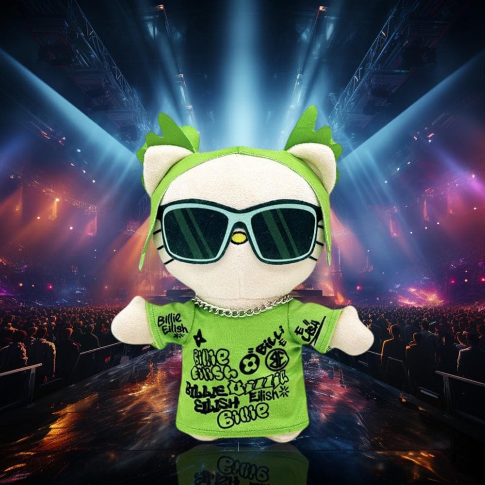 Hello Kitty Artist Rapper Plushies | Billie Eilish, Drake, Eminem ...