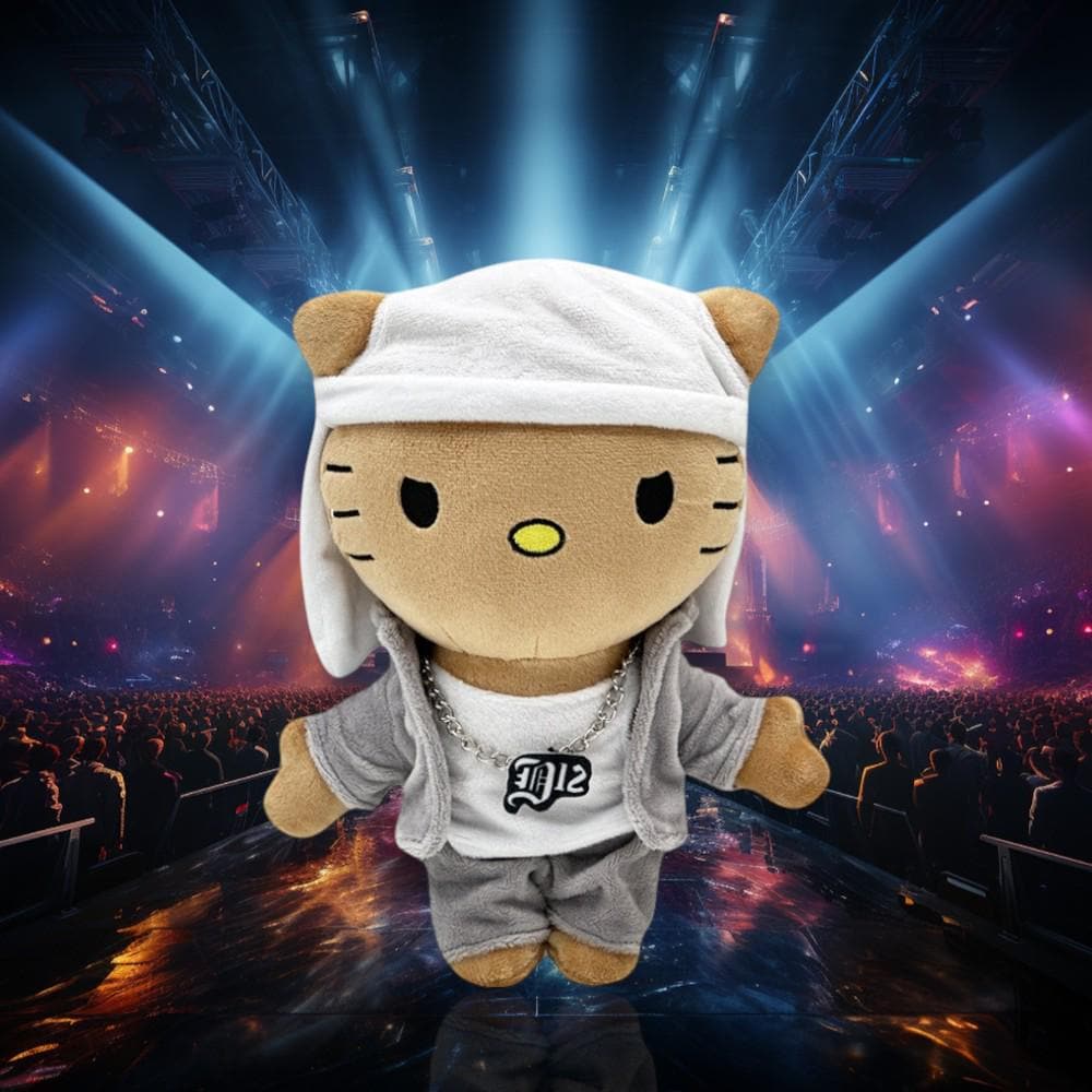 Hello Kitty Artist Rapper Plushies | Billie Eilish, Drake, Eminem ...