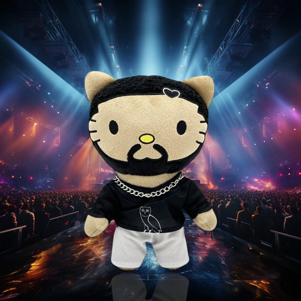 Hello Kitty Artist Rapper Plushies | Billie Eilish, Drake, Eminem ...