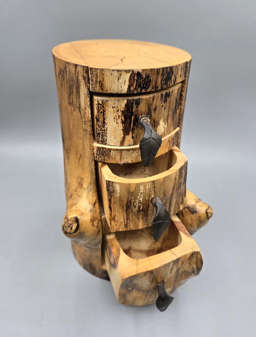 Unique Jewelry Box Made From an Actual Tree Stump - Etsy