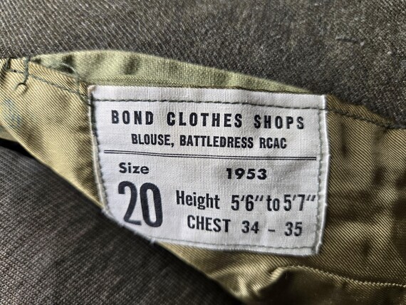 1950s Canadian Military Post-War Wool Khaki Army Batt… - Gem